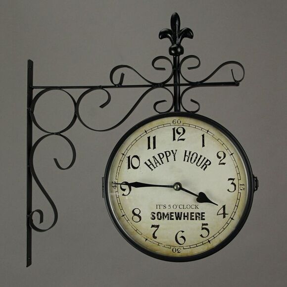 Upper Deck | Wall Decor | Metal Decorative Vintage Happy Hour Double ...